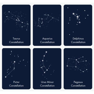 Constellations Flashcards, Astronomy Flashcards, Science Printable ...