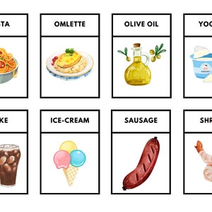 Food Flashcards Bundle ESL Props, ESL Teaching Resources Printable ...