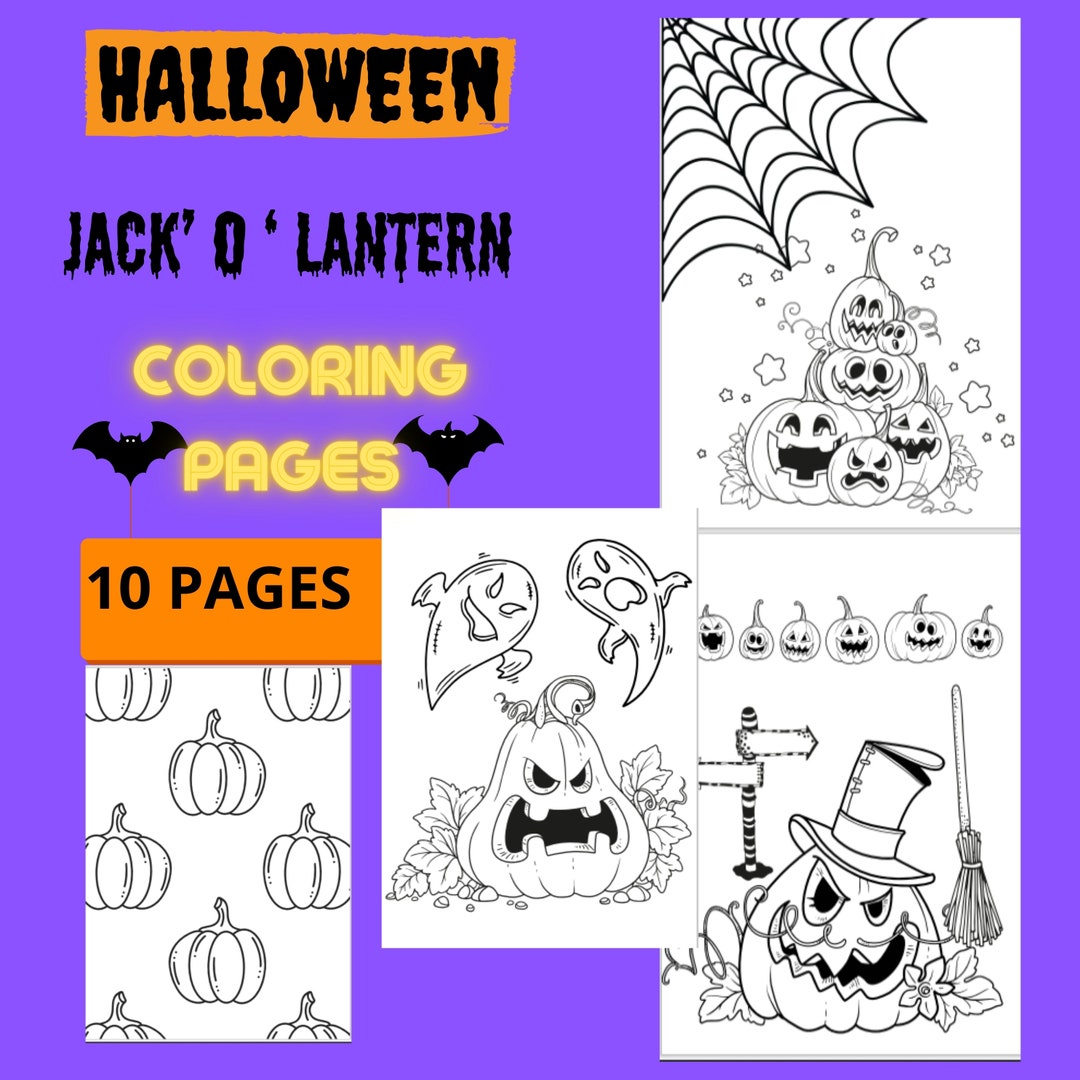 10 Pumpkin Coloring Pages Pumpkin Coloring Jack'o'lantern Coloring ...
