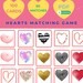 Valentine's Day Hearts Matching, Montessori Materials Printable ...