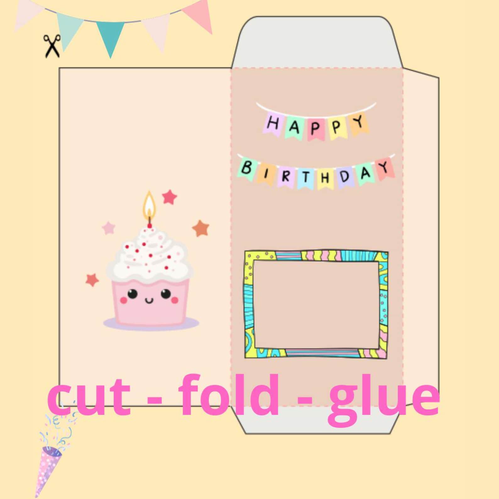 Birthday Money Envelope Printable, 5 Designs (PDF Pattern). - Etsy