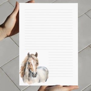 Equestrian Stationery Printable, Horses Stationary, Horses Art, Horses ...