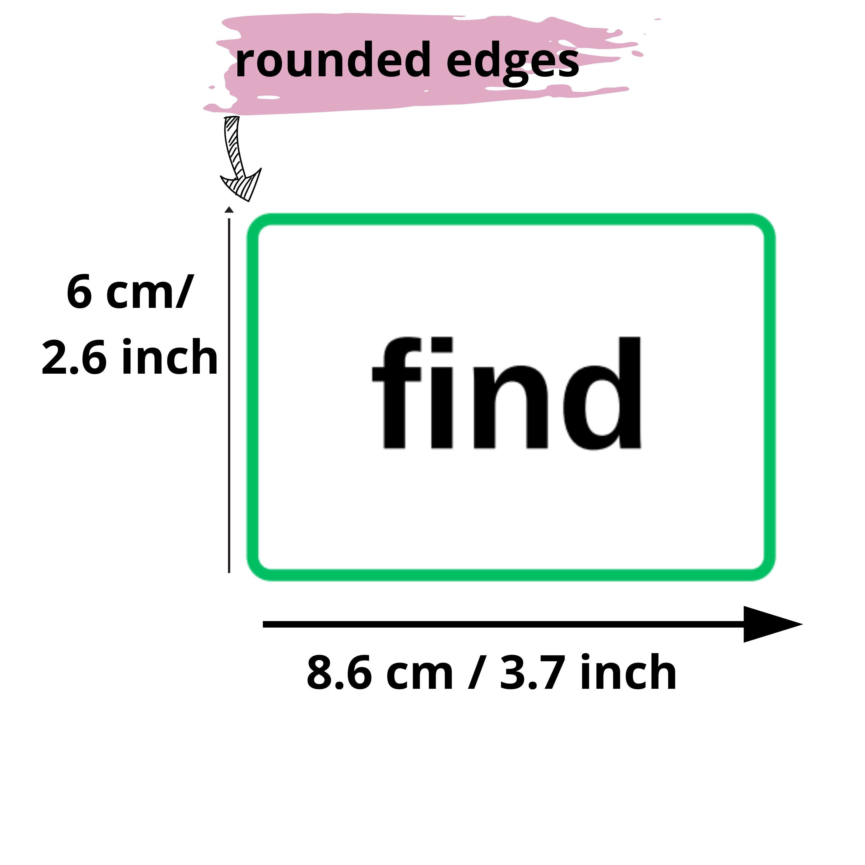 Dolch Sight Words Pre-k Flashcards, High Frequency Words, English ...