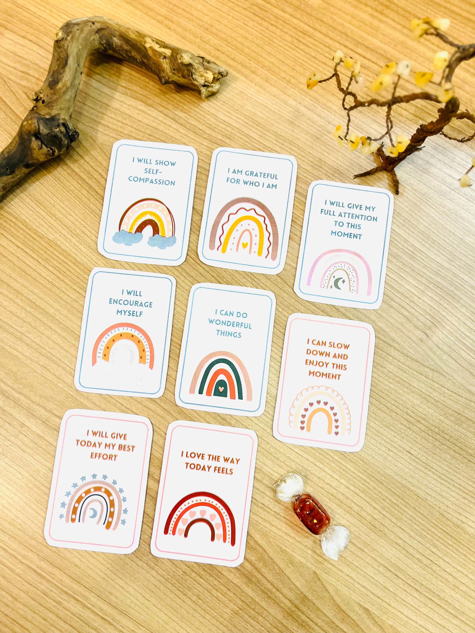 Mindful Affirmations Flashcards: Calming Corner Cards for Kids ...