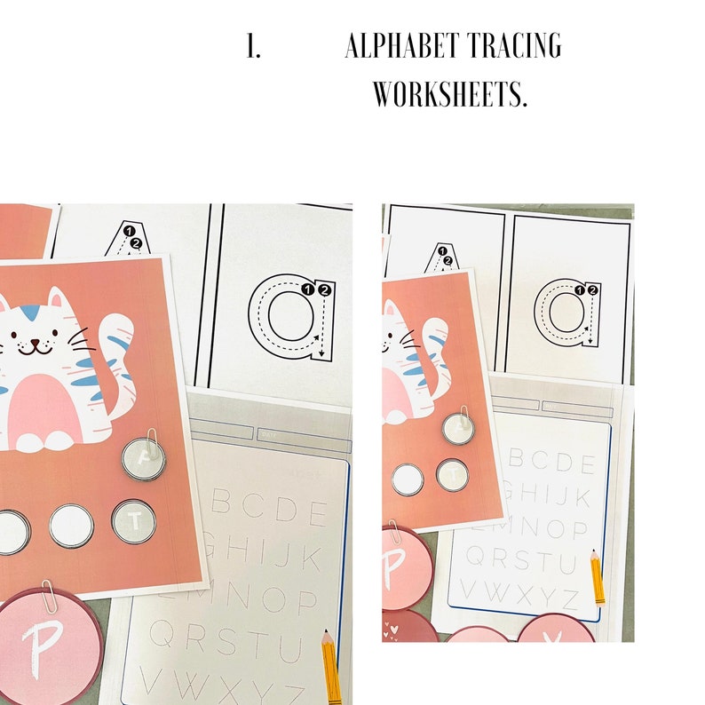 Alphabet Busy Book Letter Sound Activity Book Phonics Practice for ...