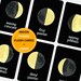 Moon Phases Flashcards Image Cards for Kids Nomenclature Cards ...