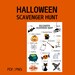 Halloween Scavenger Hunt, Fall Activities, Halloween Printable, October ...