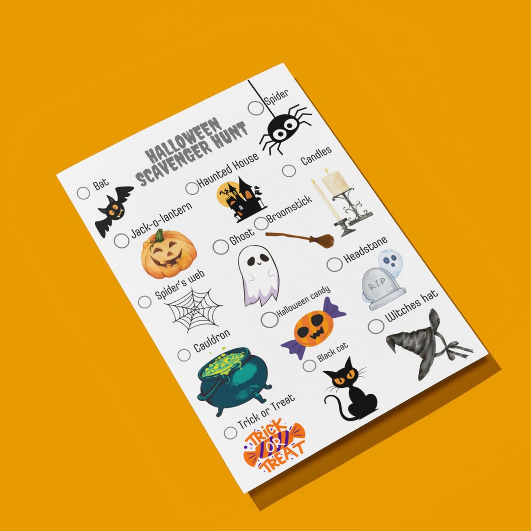 Halloween Scavenger Hunt, Fall Activities, Halloween Printable, October ...