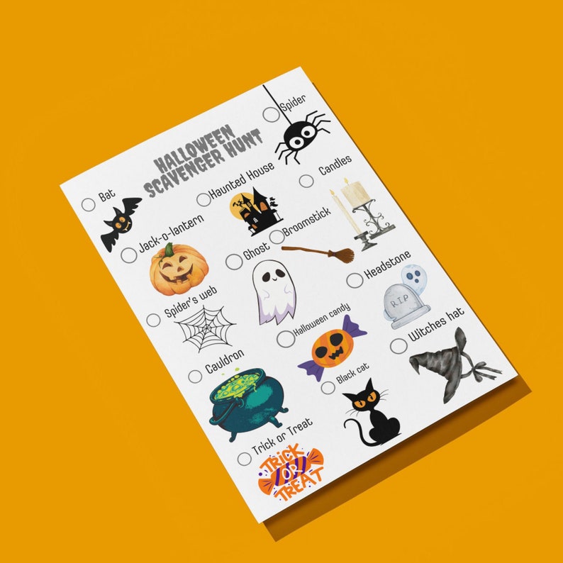Halloween Scavenger Hunt, Fall Activities, Halloween Printable, October ...