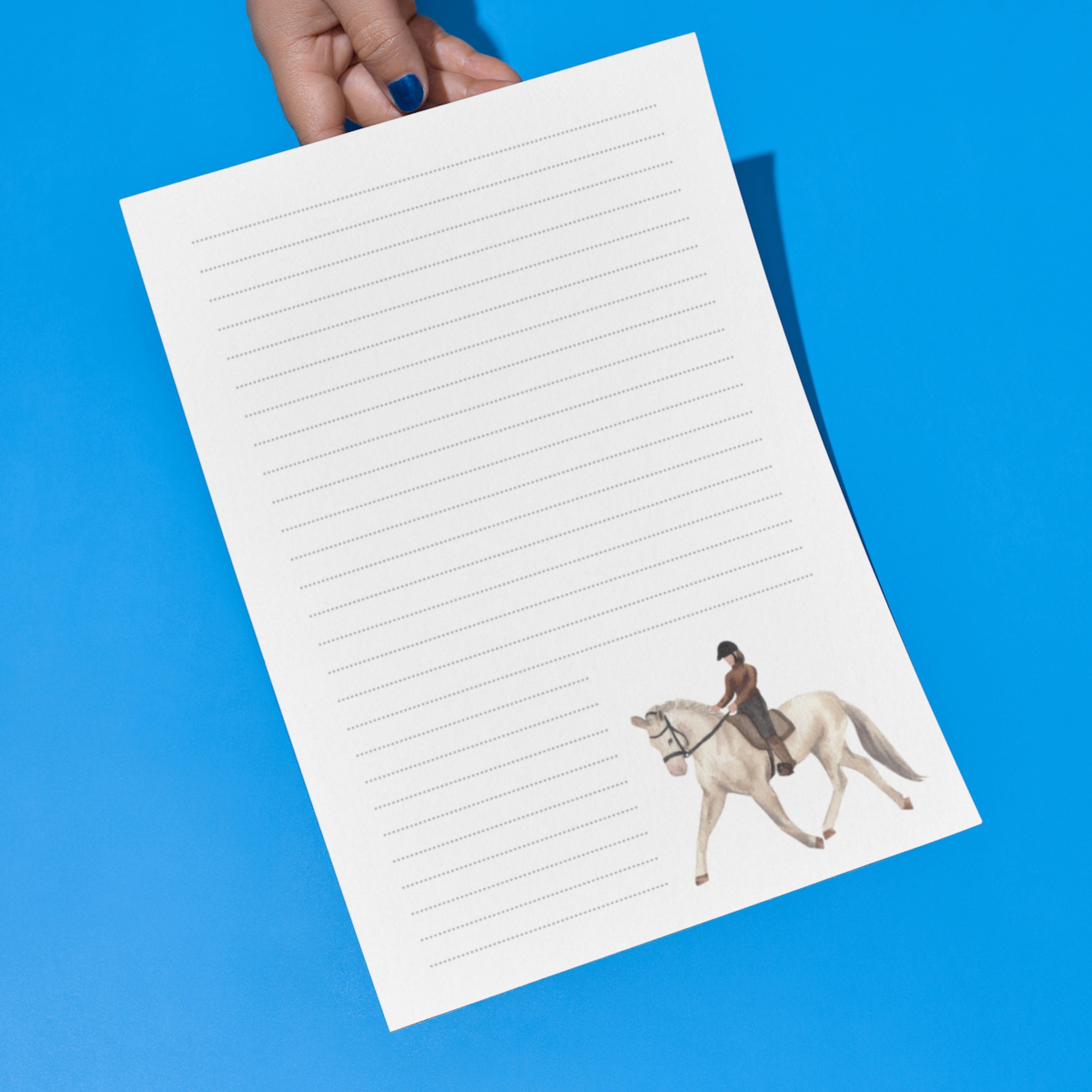 Equestrian Stationery Printable, Horses Stationary, Horses Art, Horses ...