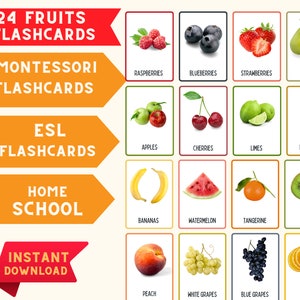 Food Flashcards Bundle ESL Props, ESL Teaching Resources Printable ...