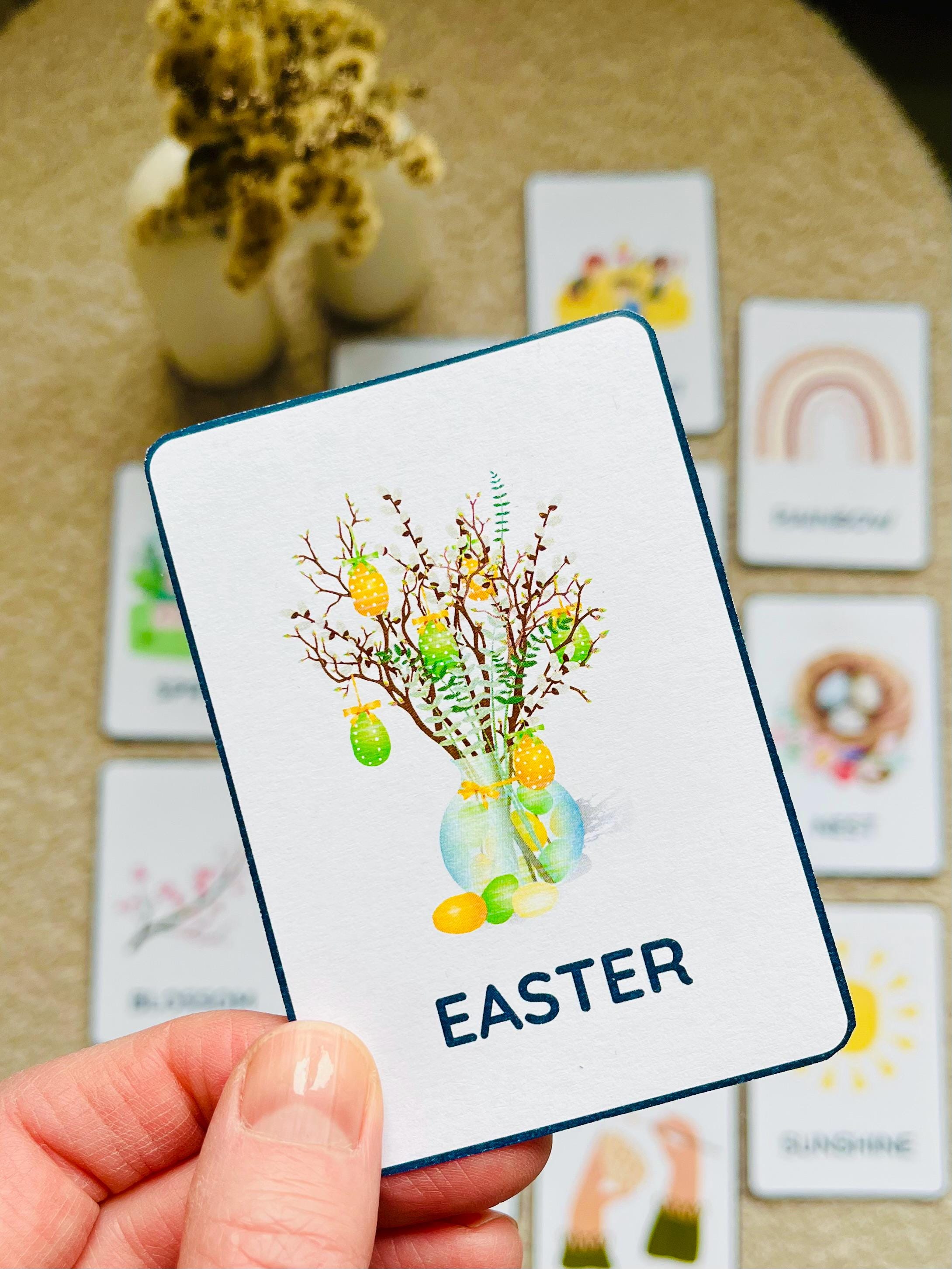 Easter Flashcards, Montessori Toddler, Preschool Visual Aids, Printable ...