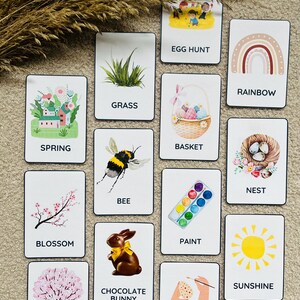 Easter Flashcards, Montessori Toddler, Preschool Visual Aids, Printable ...