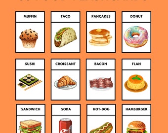 Food Flashcards | Montessori Homeschool Learning (PDF). - Etsy