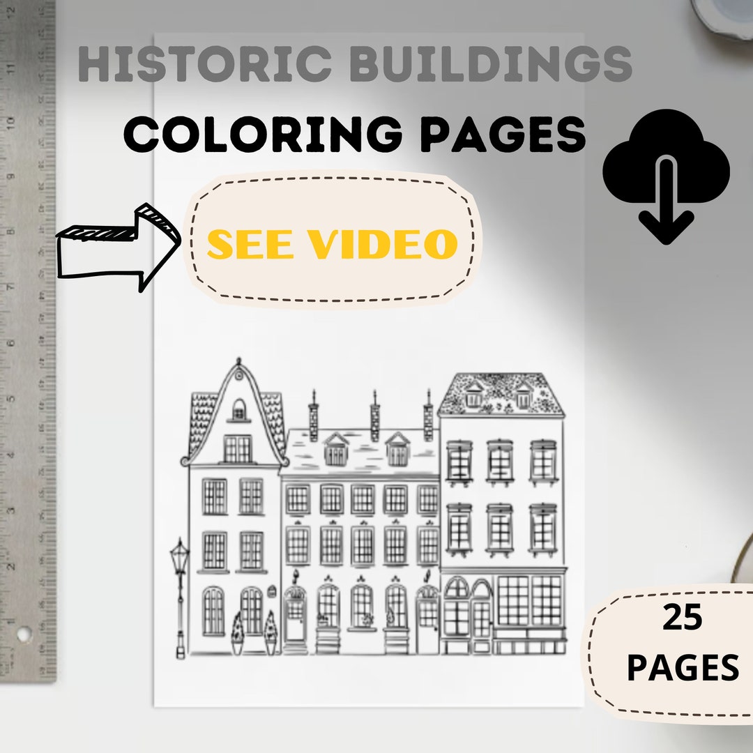 Coloring Pages Historic Houses Buildings Coloring Old House Coloring ...
