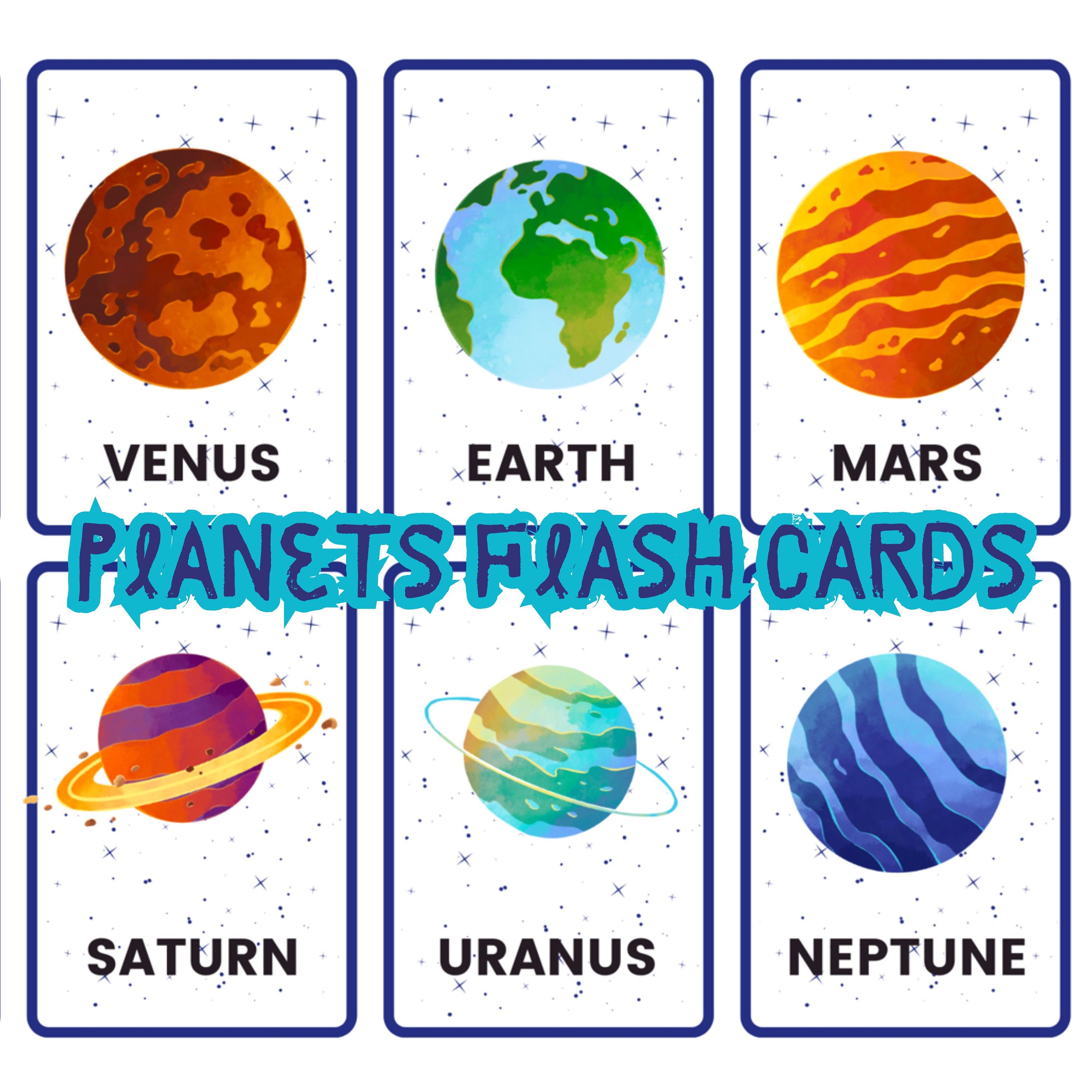 Solar System Flashcards Planet Cards Solar System Fact Cards Space ...