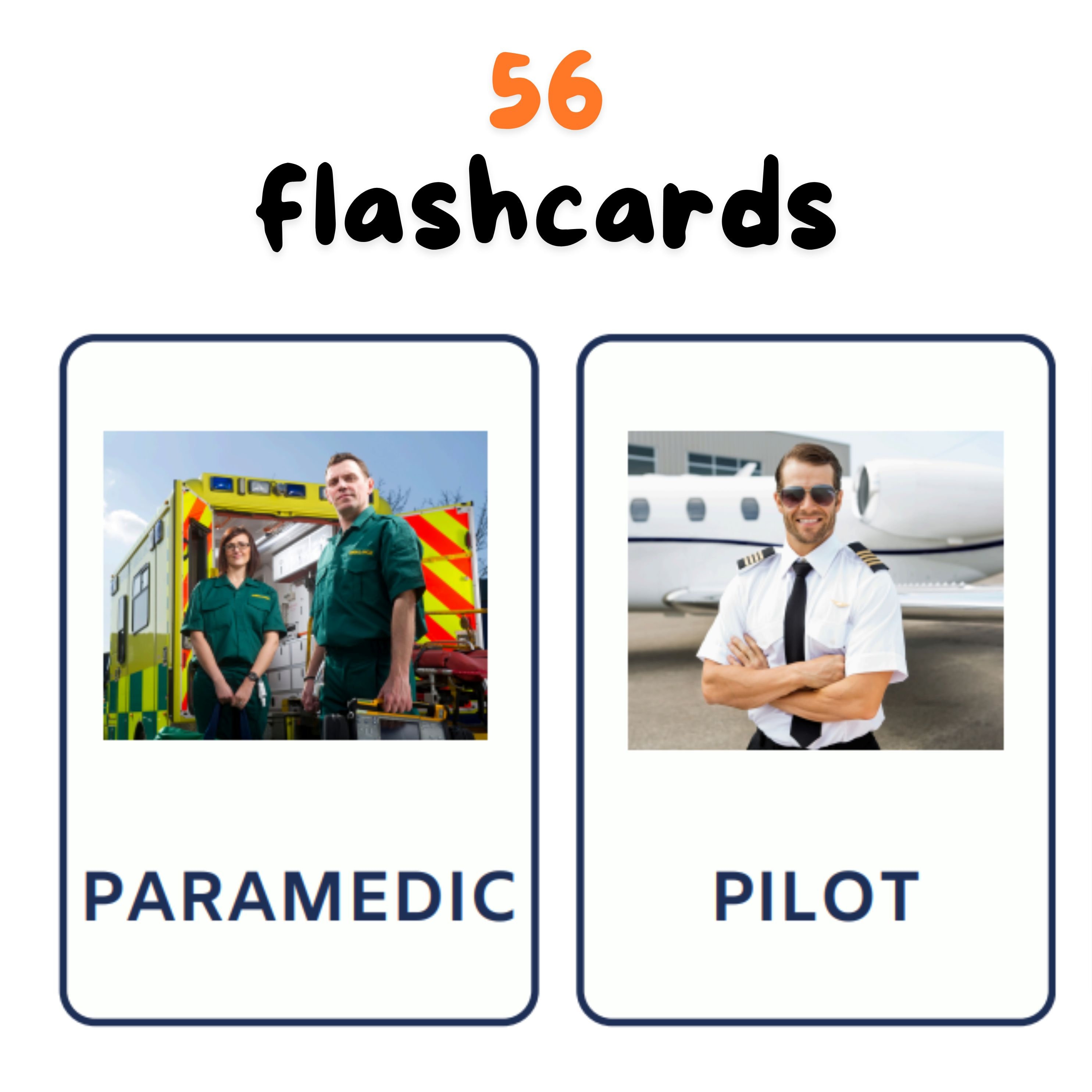 PROFESSIONS Flashcards, Jobs Vocabulary for ESOL Students, Occupations ...