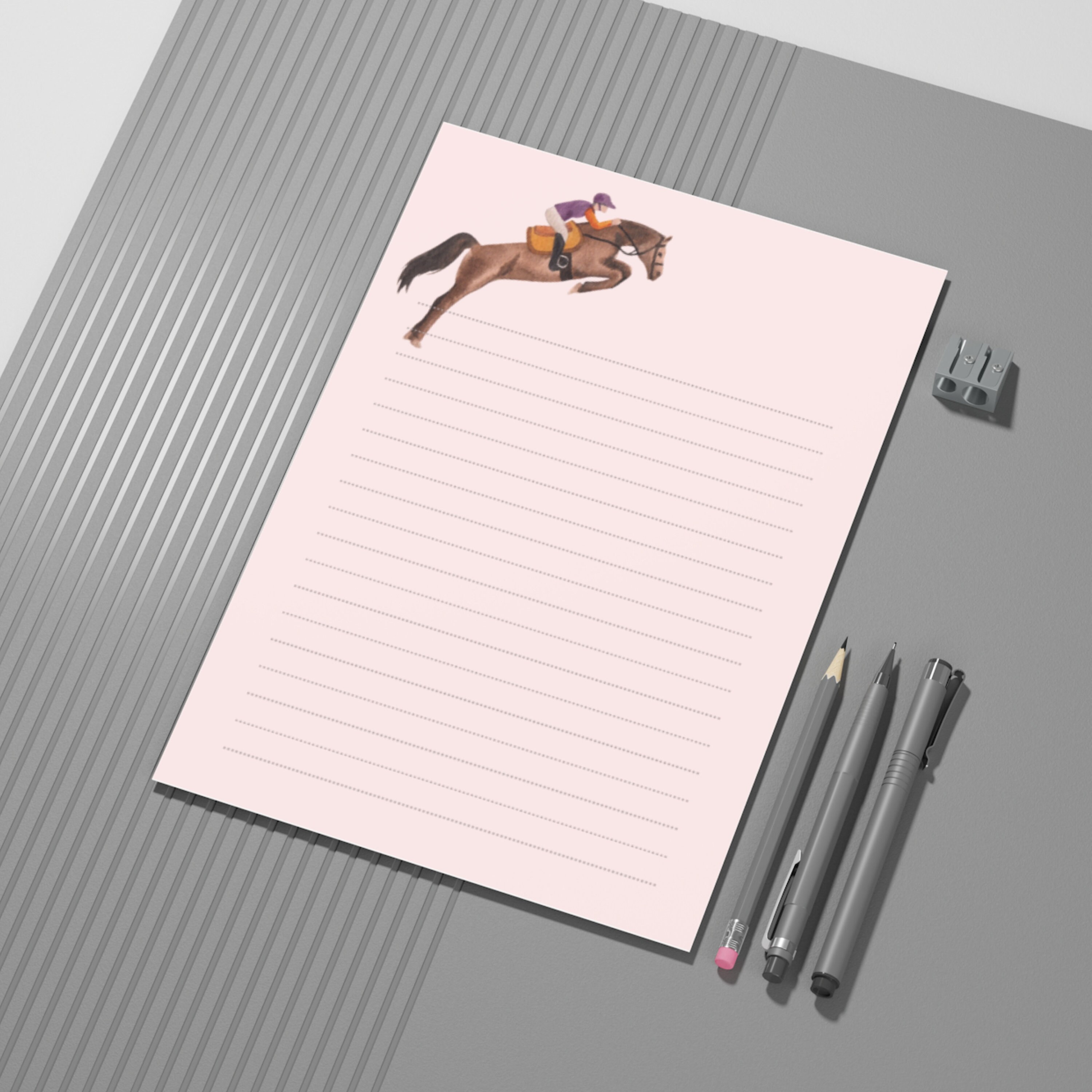 Equestrian Stationery Printable, Horses Stationary, Horses Art, Horses ...