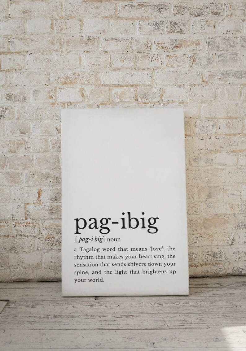 PAG-IBIG Filipino Word Filipino Art Tagalog Expression Philippines Art ...