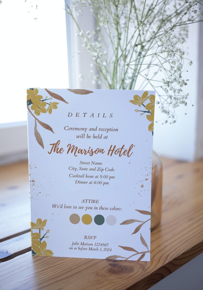 Traditional Filipino Wedding Invitation Editable, Church Wedding ...