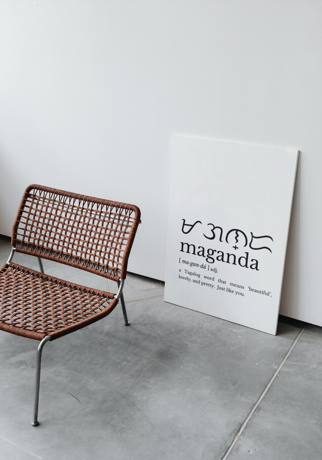 Maganda Baybayin Filipino Definition Art Print Filipino Word - Etsy