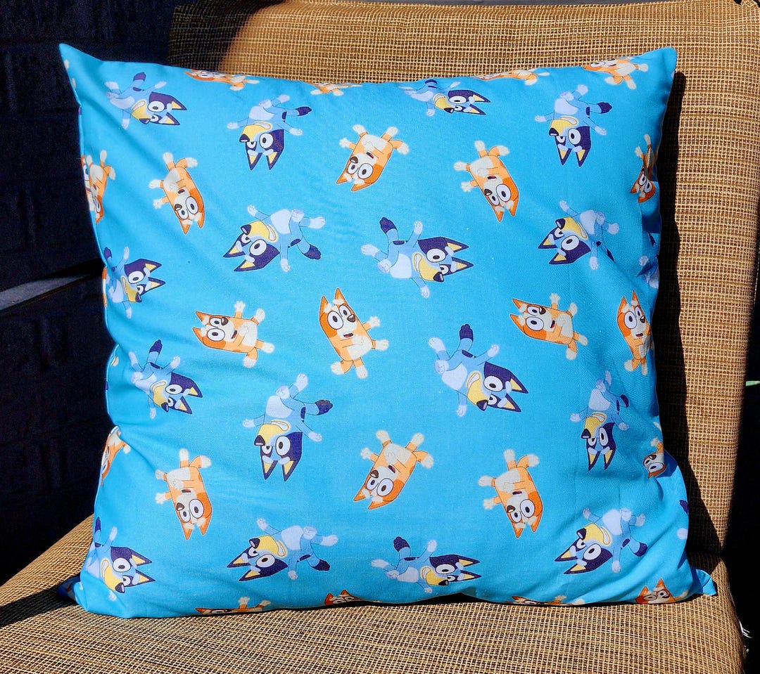 Super Cute Bluey Pillow Cover / Envelope Closure/ 18" X 18" / 100% ...