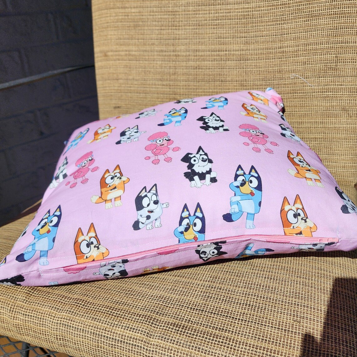 Bluey Pillow Cover / Zipper Closure/ 16" X 16" / 100% Cotton - Etsy