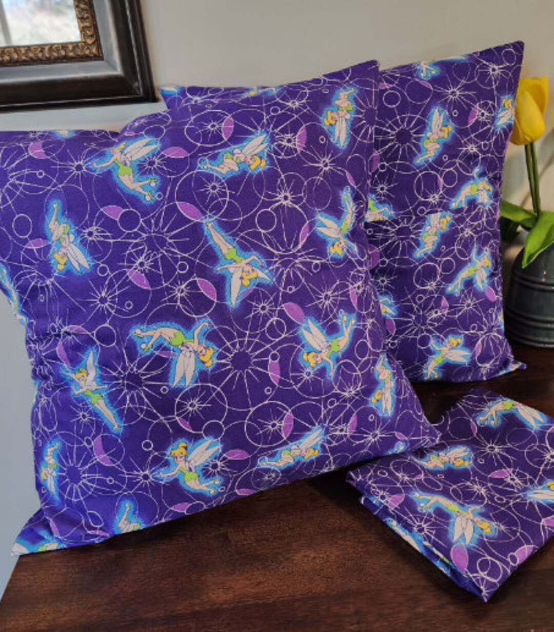 Tinkerbell Pillow Cover / Envelope Closure/ 16" X 16" / 100% Cotton - Etsy
