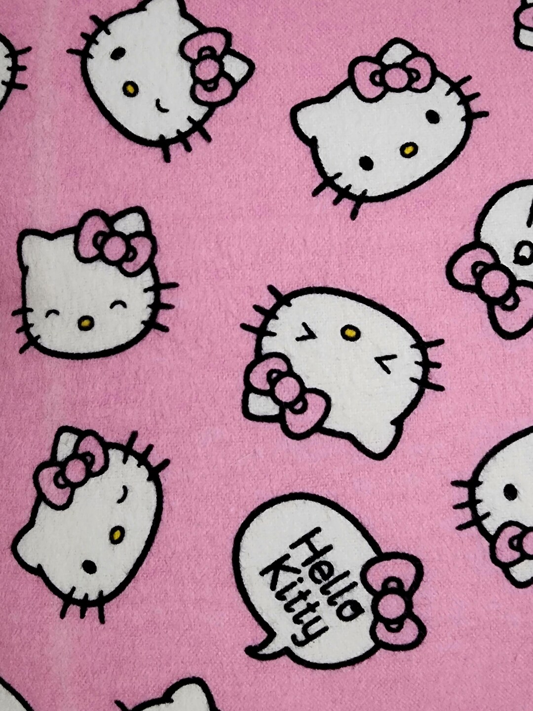 Hello Kitty Flannel Pillow Covers / Envelope Closure / Choose a Size ...