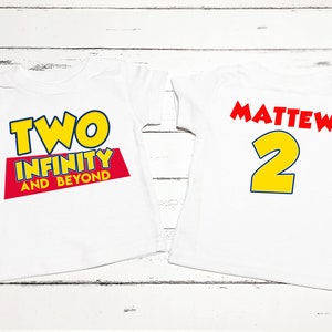 Two Infinity and Beyond Shirt, Toy Story Theme Birthday Party, 2nd ...