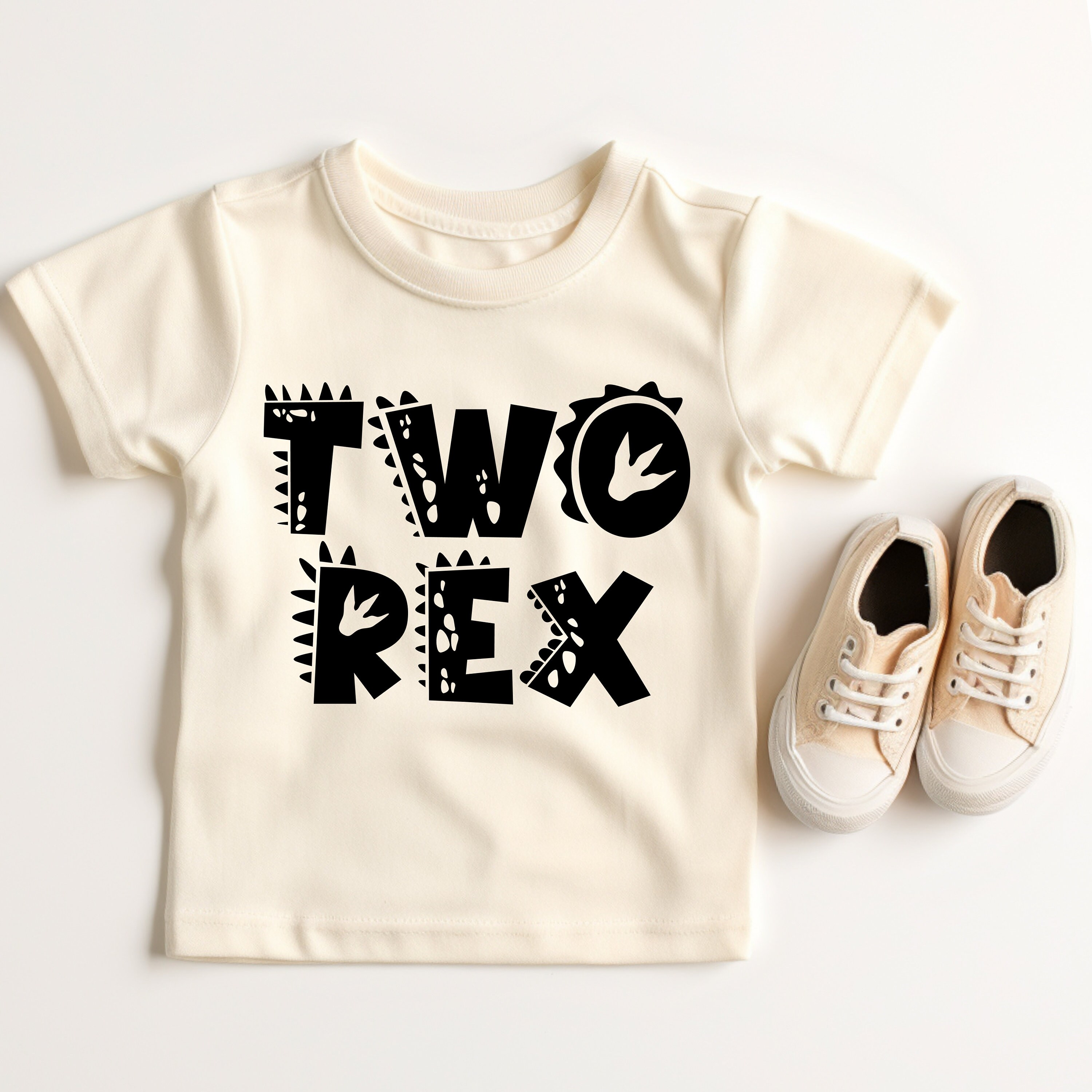 Two Rex Birthday Shirt, 2nd Dinosaur Birthday Tee, Dino Birthday Boy ...
