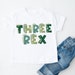 Three Rex Birthday Shirt, 3rd Dinosaur Birthday Tee, Dino Birthday Boy ...