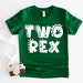 Two Rex Birthday Shirt, 2nd Dinosaur Birthday Tee, Dino Birthday Boy ...