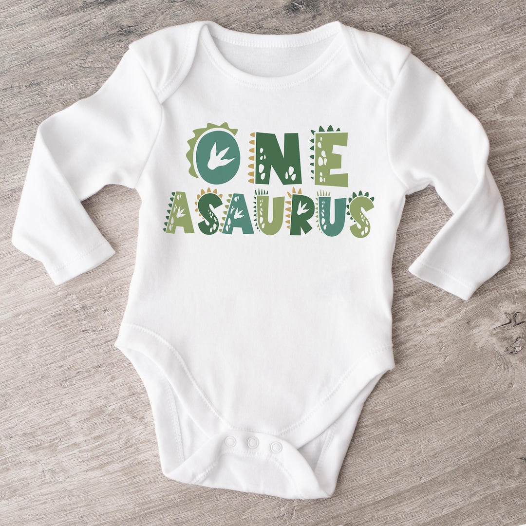 Dinosaur 1st Birthday Tee, One Asaurus Shirt, First Birthday Outfit, T ...