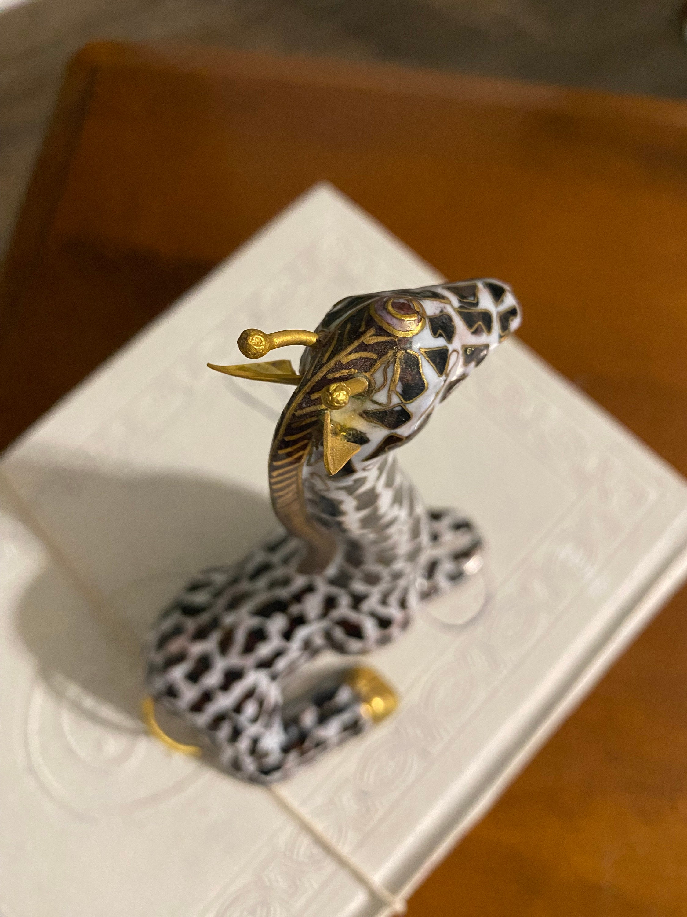 Cloisonné Giraffe, Vintage Copper and Glass Giraffe Figurine, Vintage ...