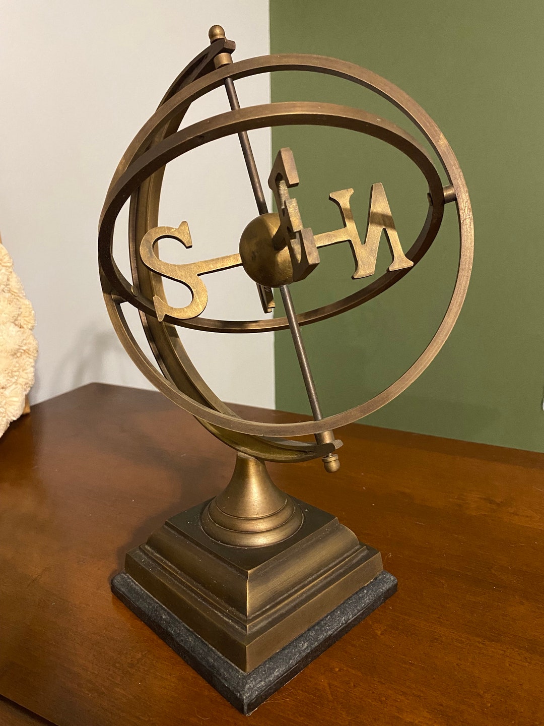 Brass Tabletop Armillary, Brass Globe, Armillary Sphere, Brass ...
