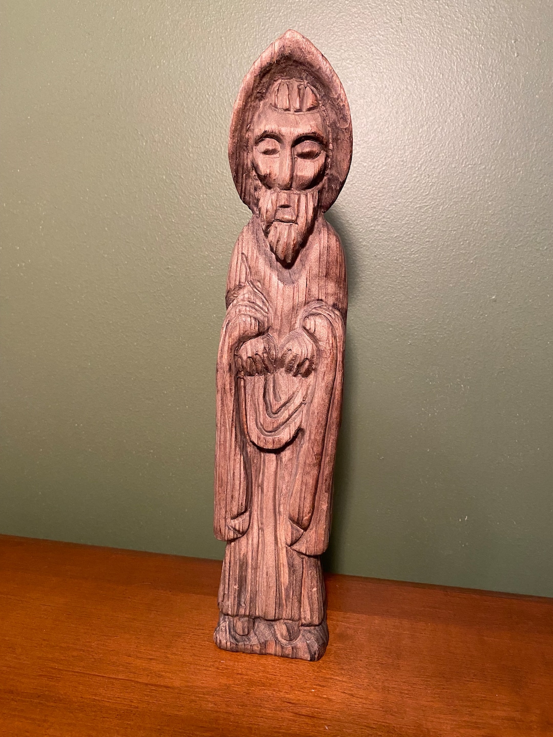 Monastic Abbey Monk, Carved Monk, Medieval Decor, Vintage Carving ...