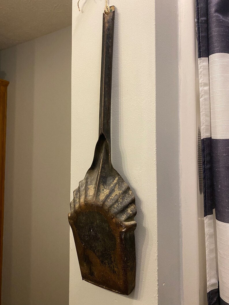 Coal Shovel, Primitive Rustic Coal Shovel, Distressed Metal Hanging ...