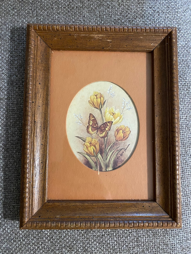 Set of Two Kay Lamb Shannon Butterfly Prints, 2 Pink Butterfly Frames ...