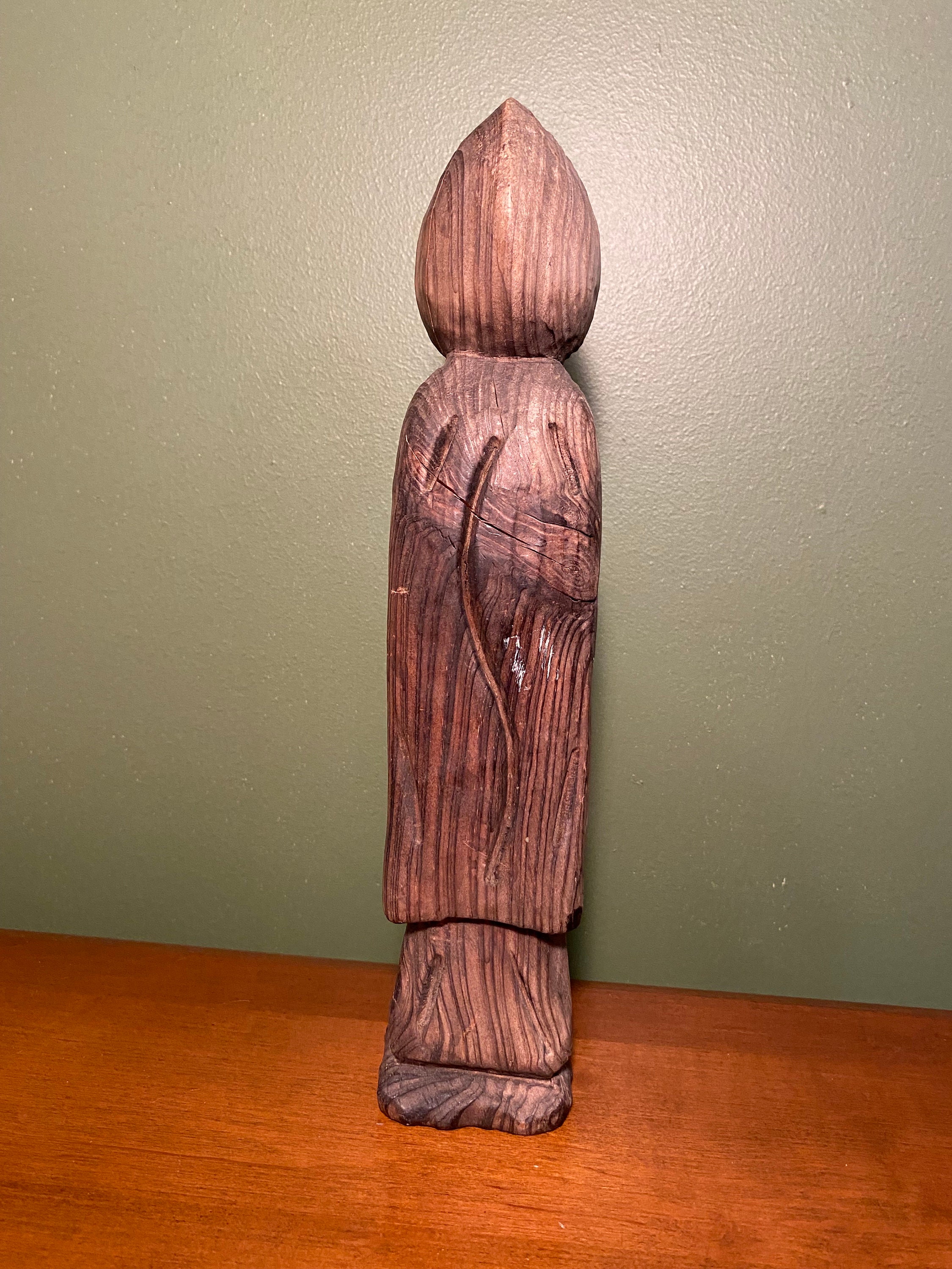 Monastic Abbey Monk, Carved Monk, Medieval Decor, Vintage Carving ...