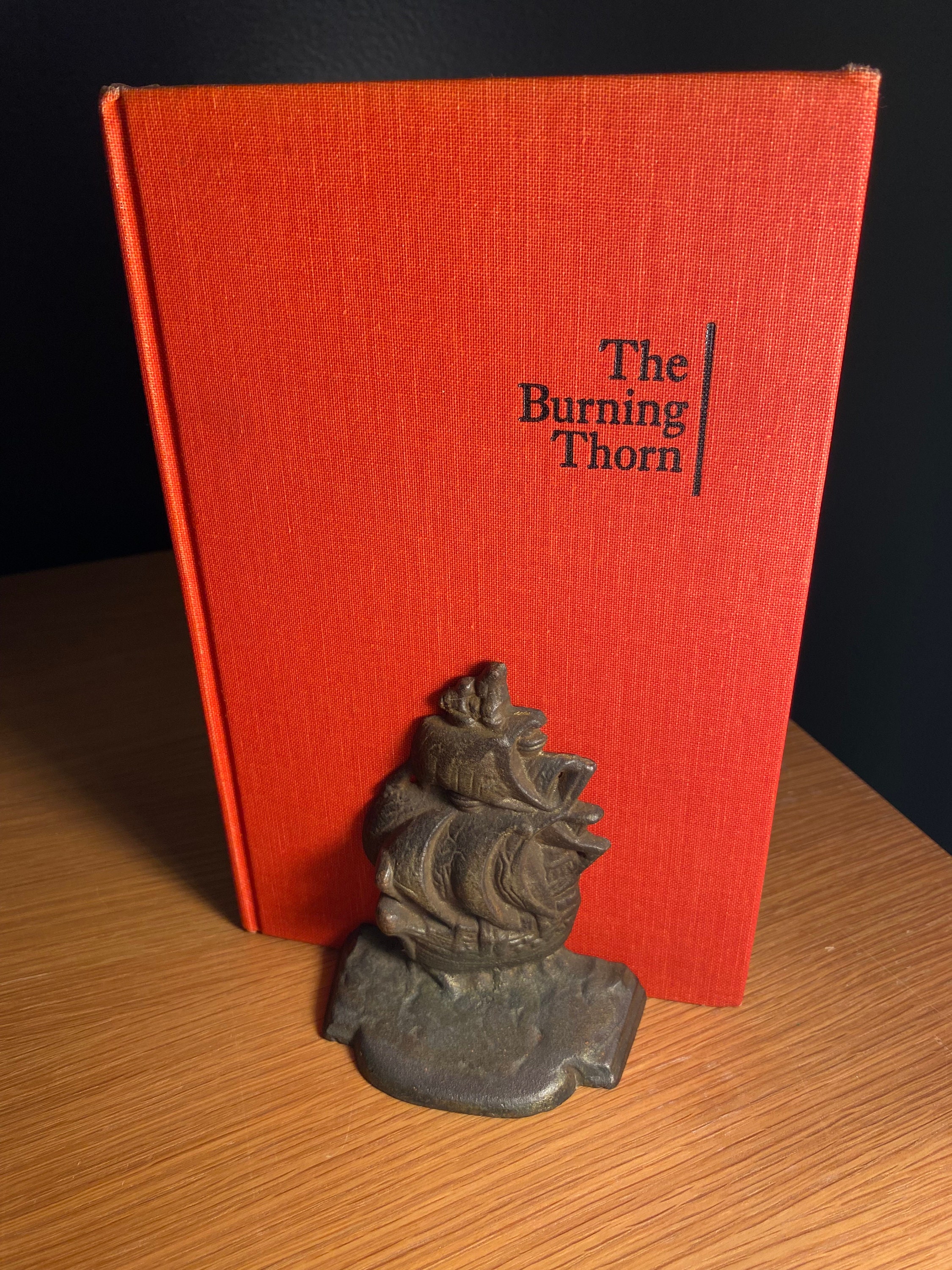 Antique Cast Iron Galleon Sailing Ship Bookends, Old World Ship ...