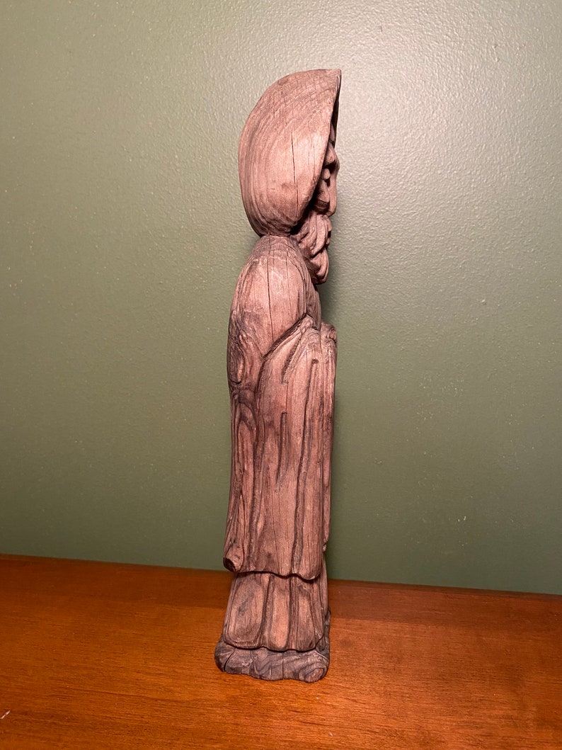 Monastic Abbey Monk, Carved Monk, Medieval Decor, Vintage Carving ...