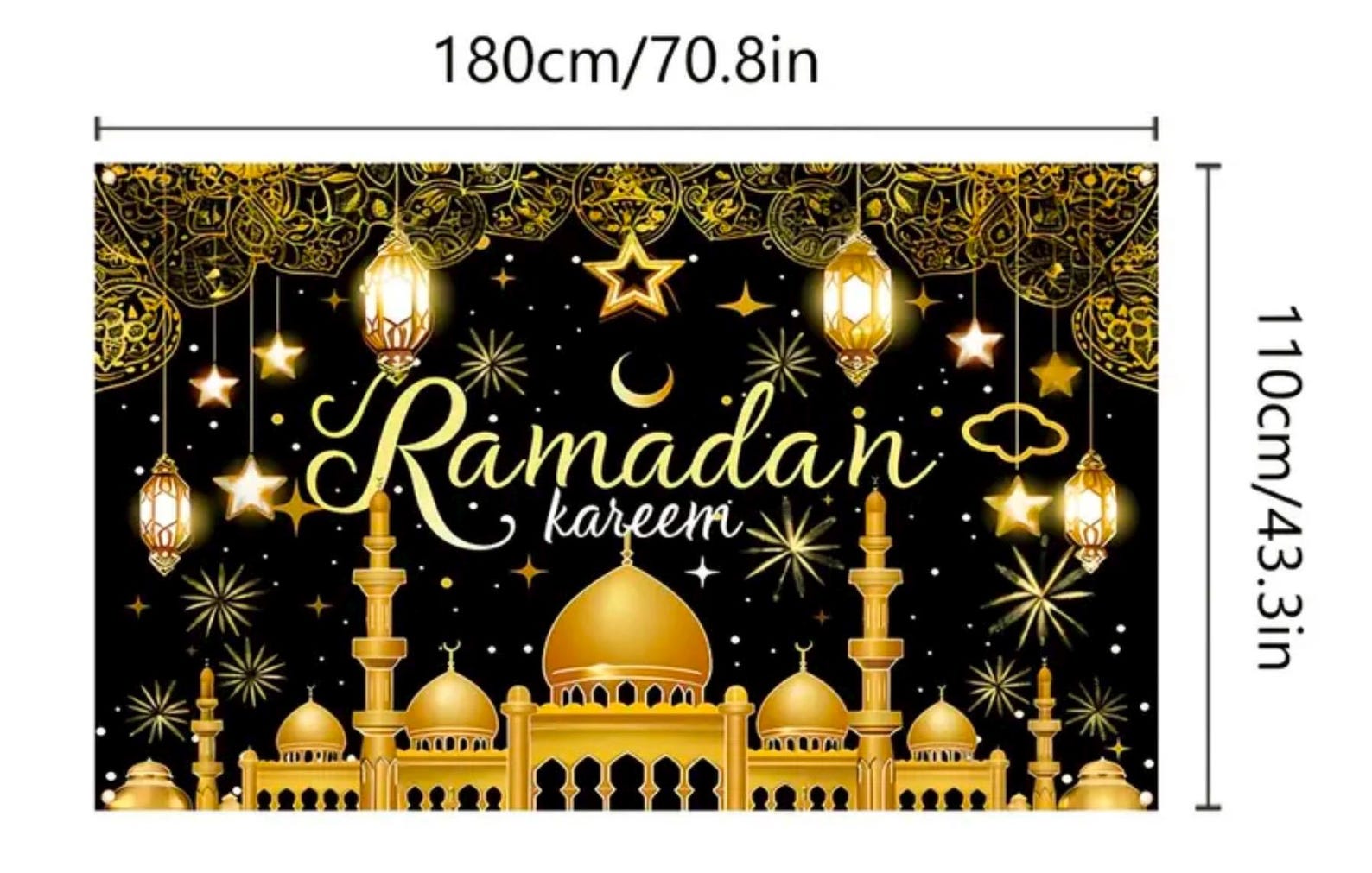 Ramadan Decor / Ramadan Kareem Back Drop Banner Ramadan Decoration for ...
