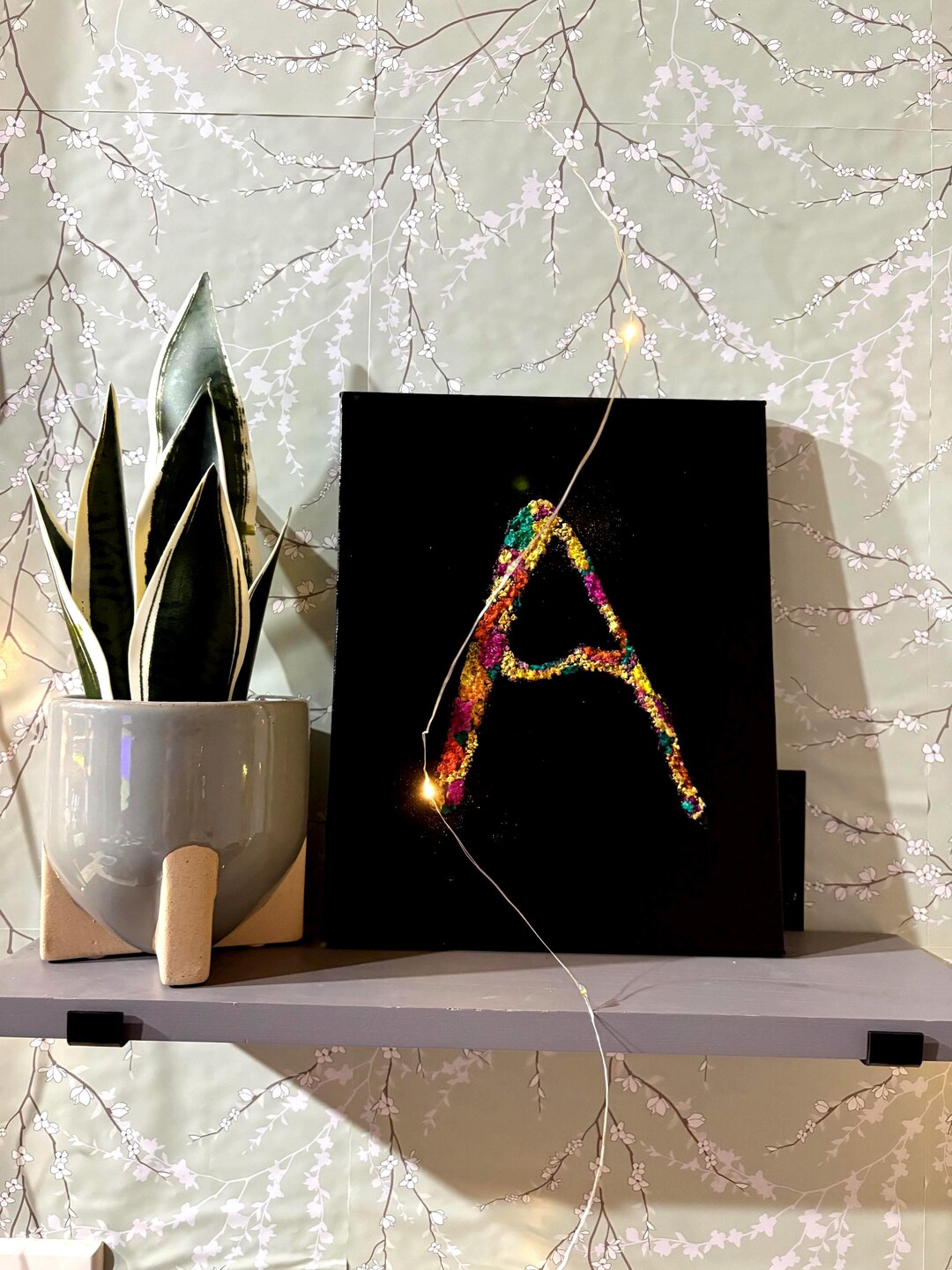 Name Sign ,make Your Own Name Sign, Wall Art Natural Crystal Art, Kids ...