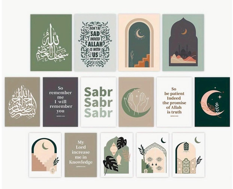 Islamic Wall Art Prints, Ramadan Eid Decor, Kids Nursery Art - Etsy