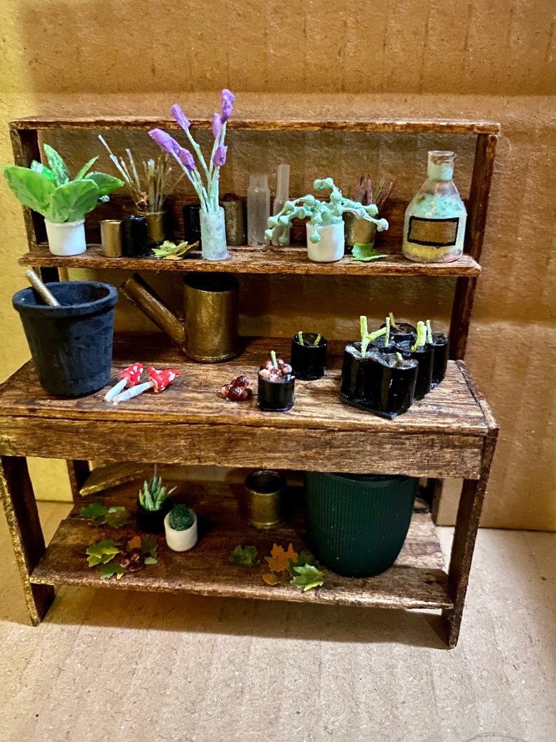 Miniature Potting Bench With Plants | Custom Made to Order | Handmade ...