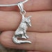 Small Sterling Silver Wolf Pendant / Wolf Jewelry / Totem Wolf Necklace ...