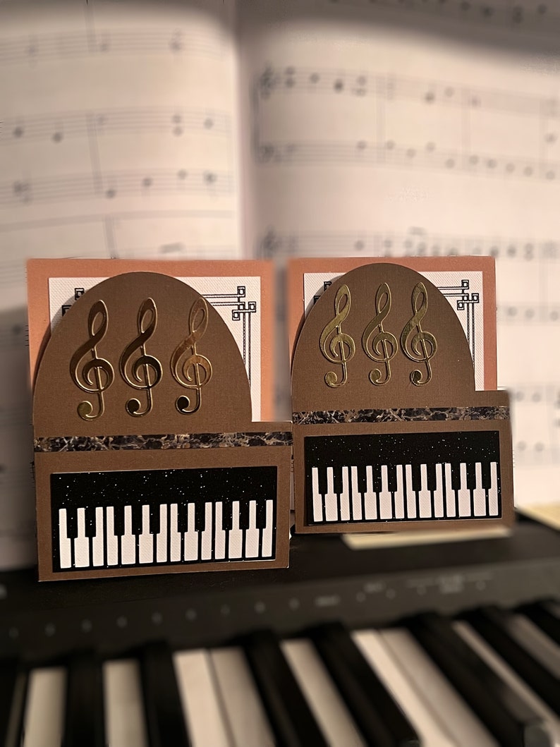 2-pack Birthday Card Piano Music Design happy Birthday Musical Card - Etsy