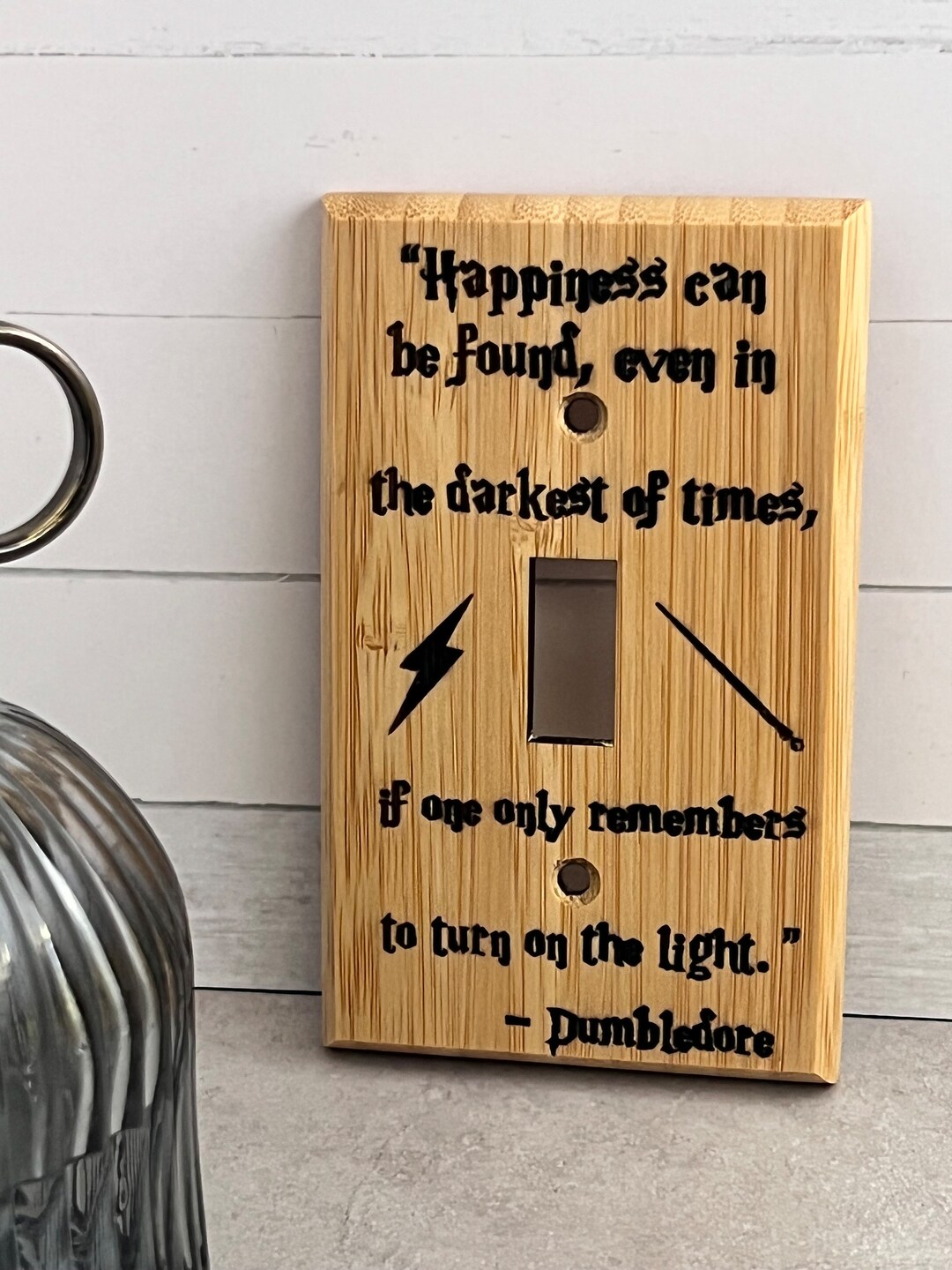 Light Switch Cover, Harry Potter Saying Engraved Dumbledore Saying ...
