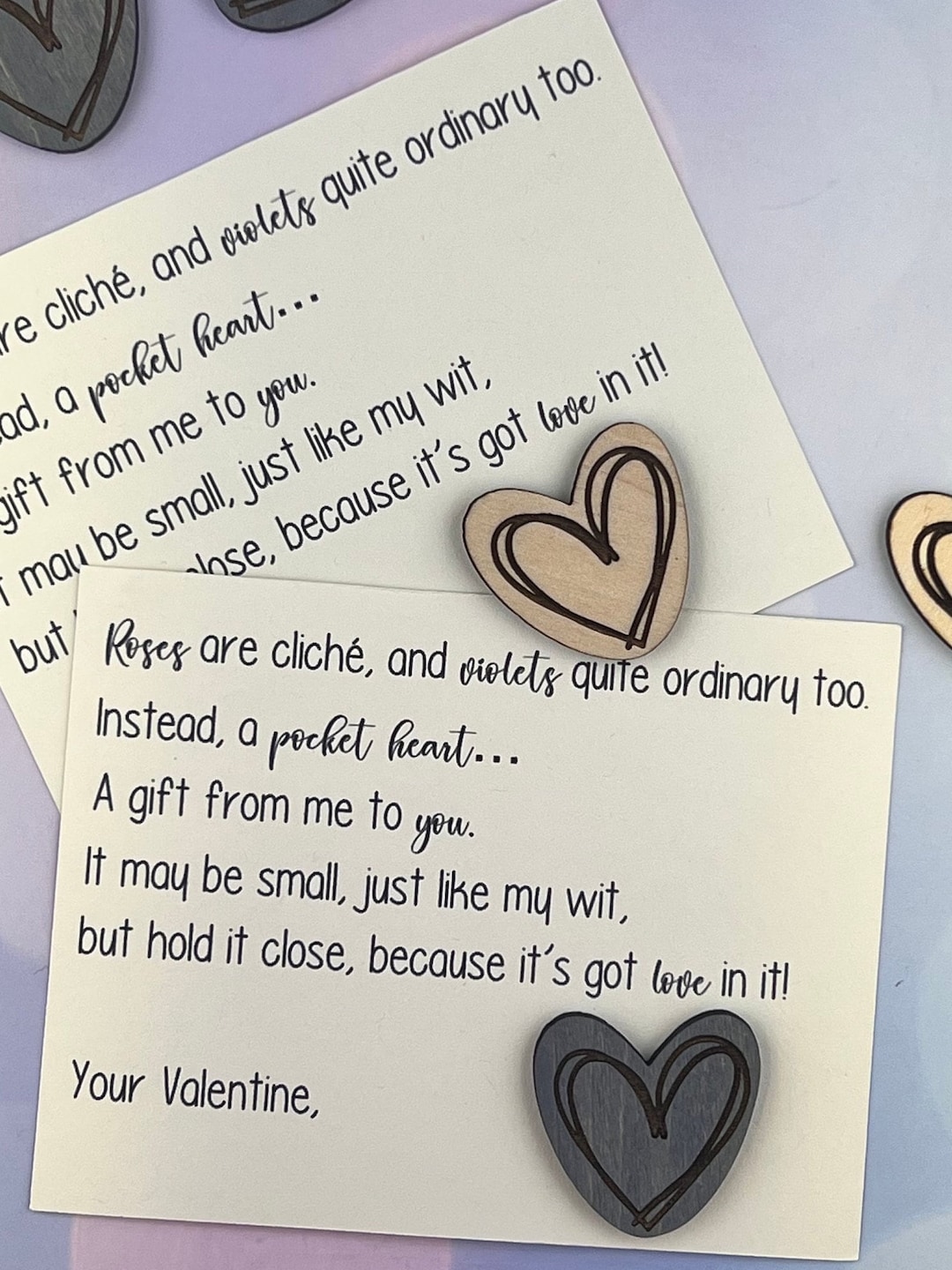 3-pack Valentines Pocket Hearts & Cards! Versatile Gift With Meaning ...